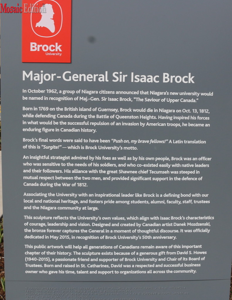 Major General Isaac Brock - Mosaic Edition